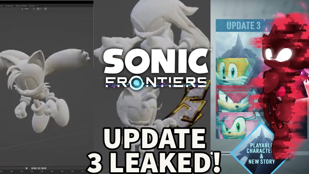 Cyber Sonic Sonic Frontiers Update 3 Leaked Youtube