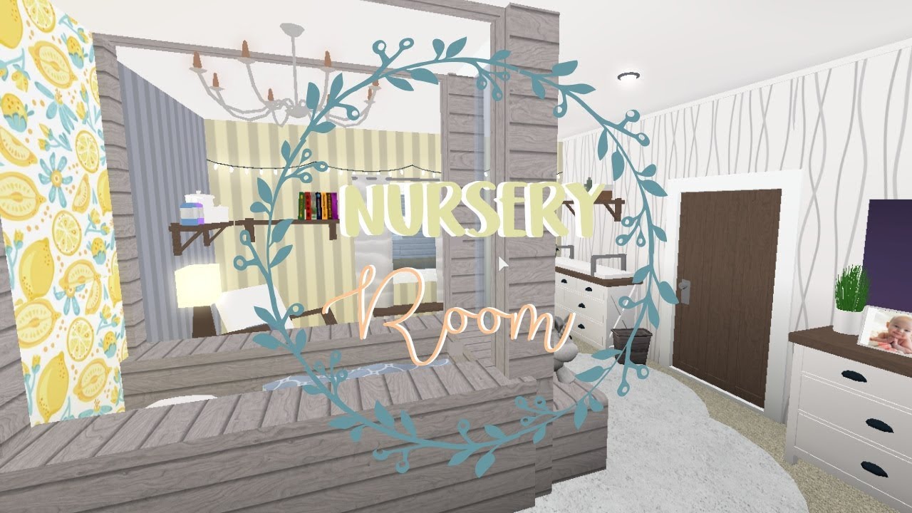 Bloxburg Nursery Room Speedbuild Youtube