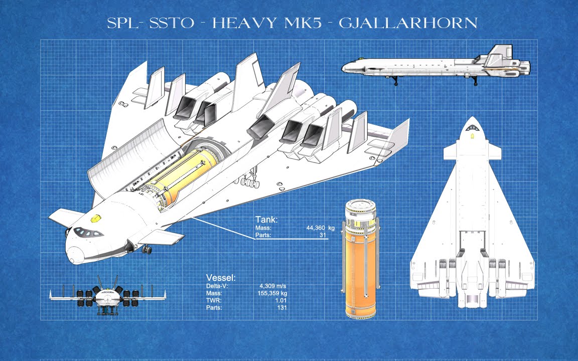 Kerbal Space Program How To Make Cool Looking Blueprints Youtube