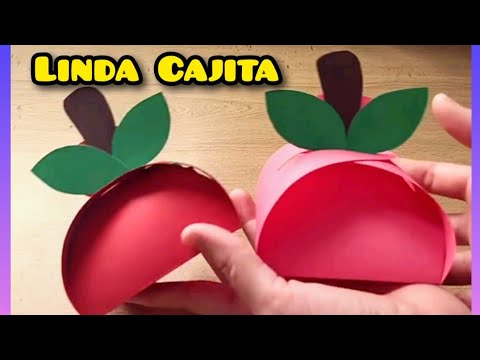 Cajita En Forma De Manzana Paso A Paso Para Regalar Algún Detalle Youtube