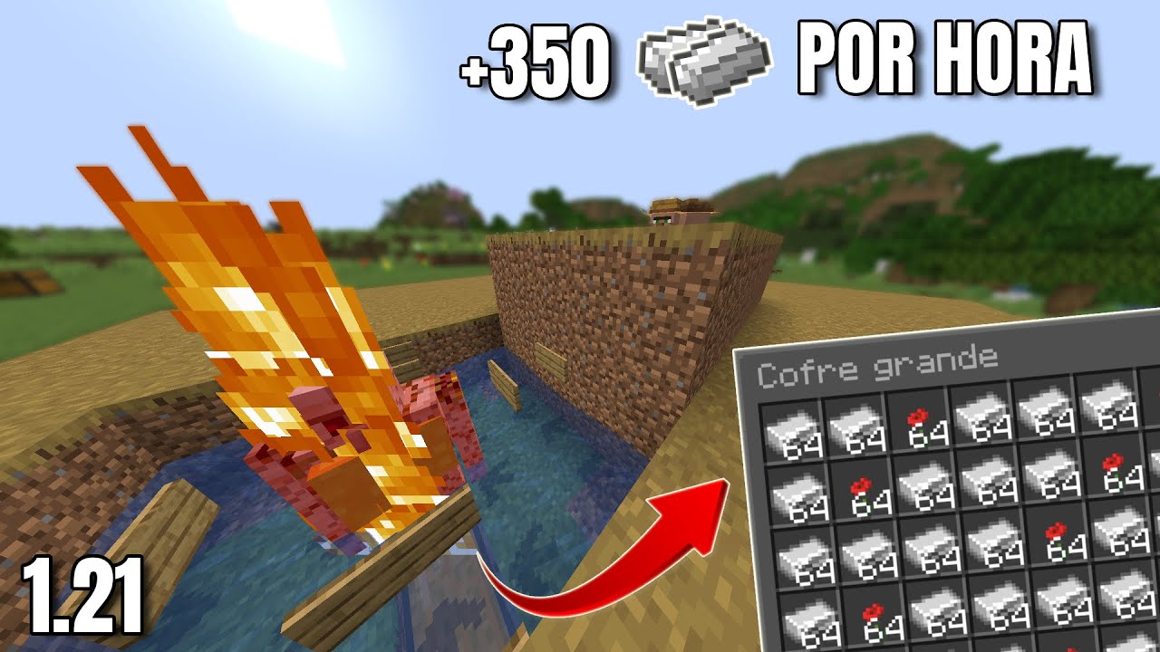 Granja De Hierro 1 21 Muy Facil Minecraft Java Youtube