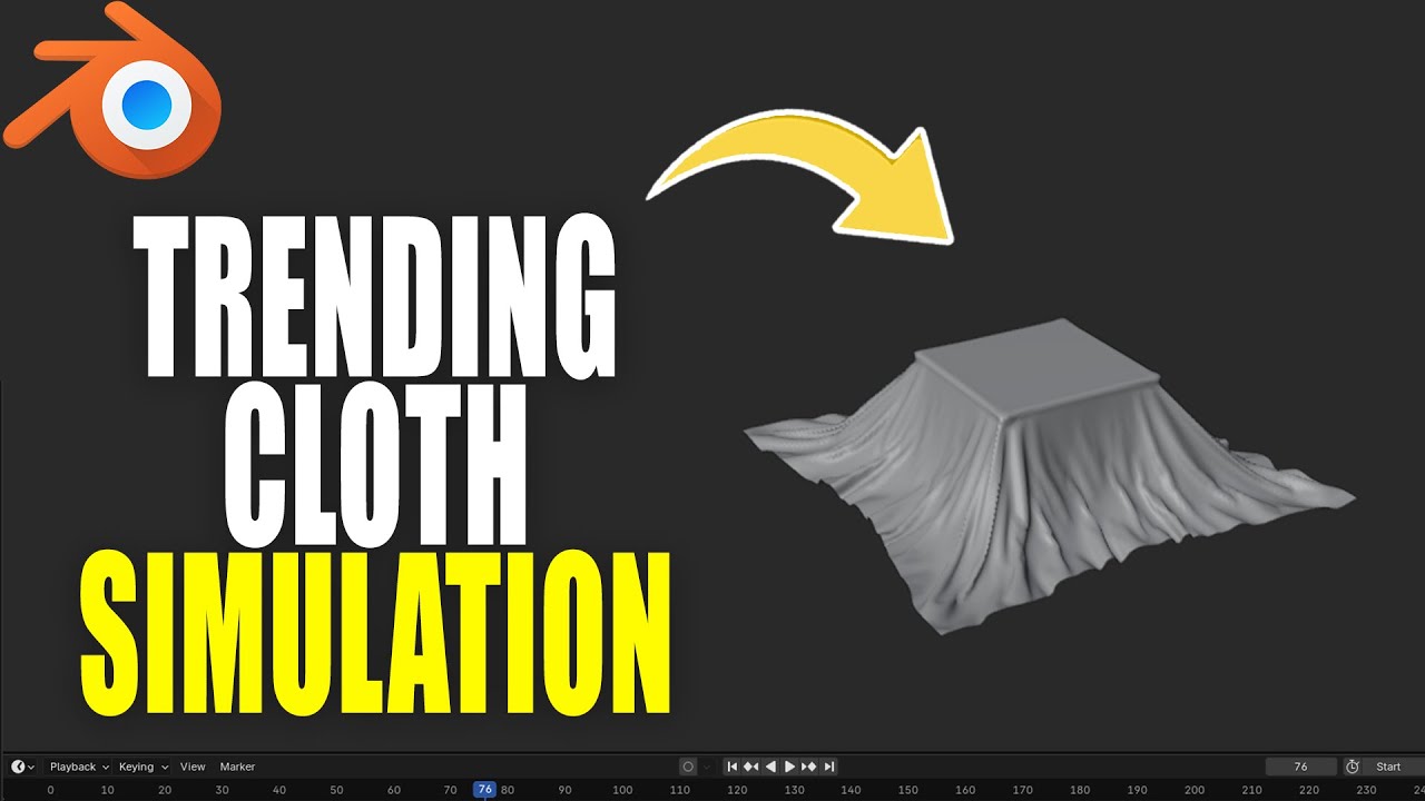 Trending Blender Animation Cloth Simulation Blender Tutorial Youtube