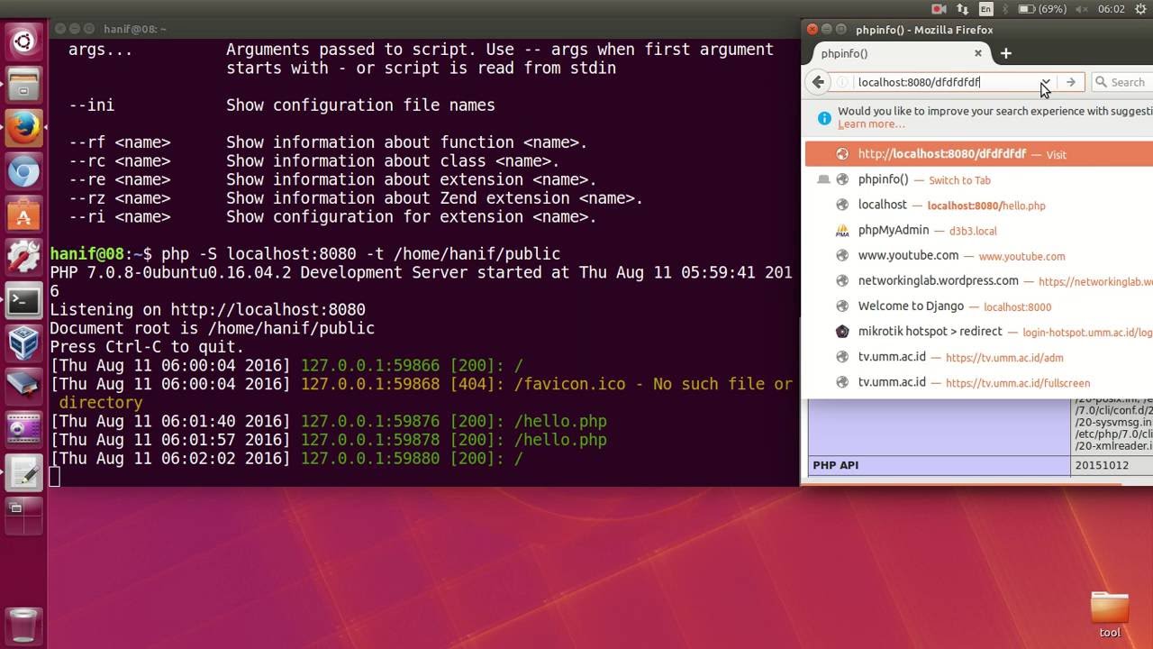 Php Built In Web Server Youtube