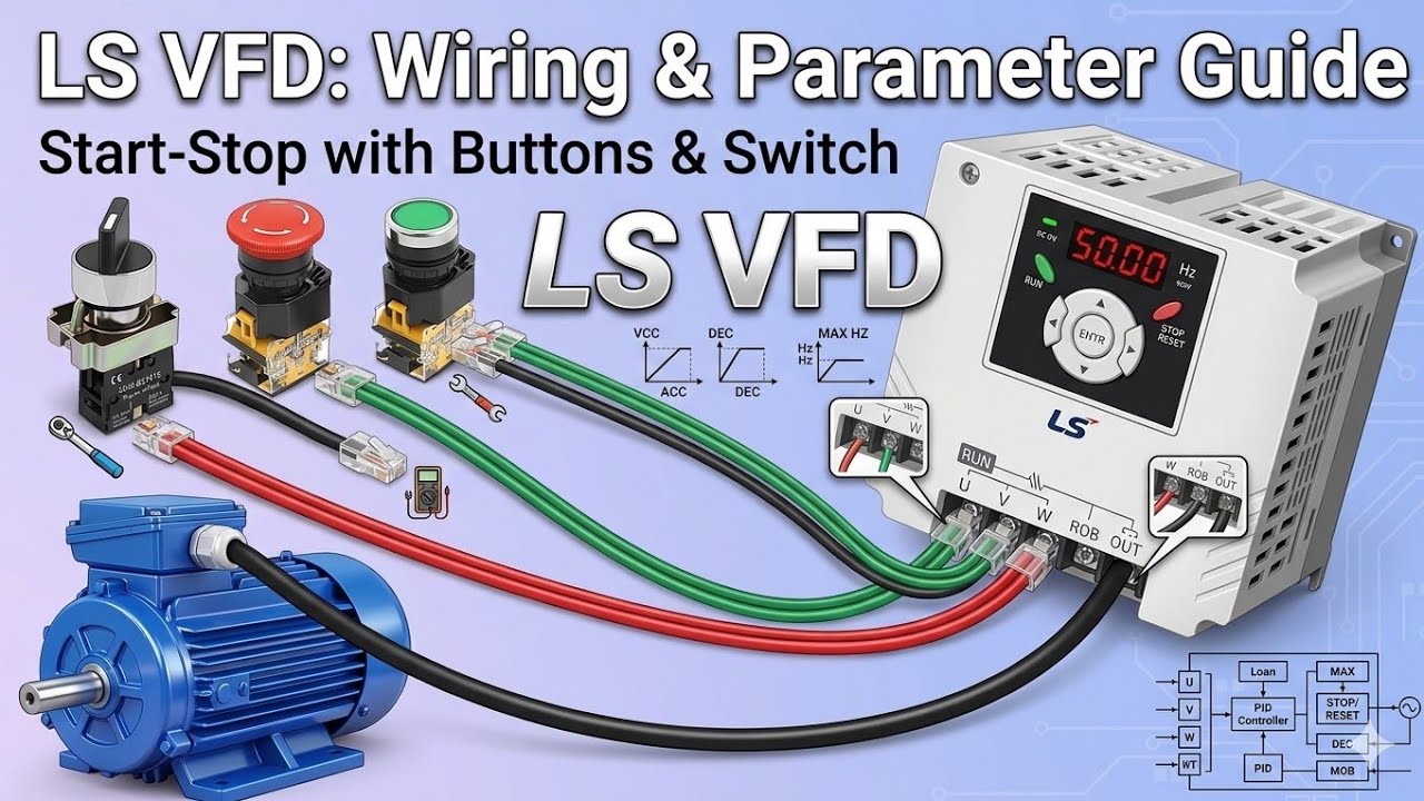 Ls Vfd Parameter Explanation Youtube