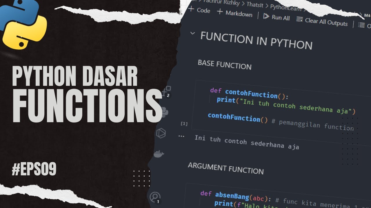 Penjelasan Functions Pada Bahasa Python Tutorial Python Untuk Pemula