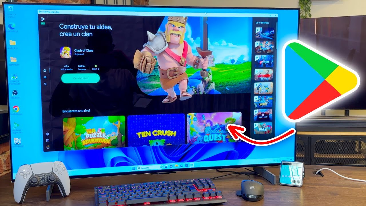 Instalo El Nuevo Google Play Games Para Juegos En Pc Windows Youtube