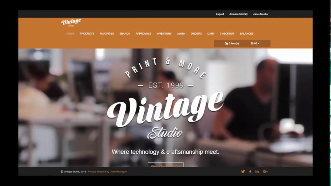 Docketmanager Web To Print Product Overview Youtube