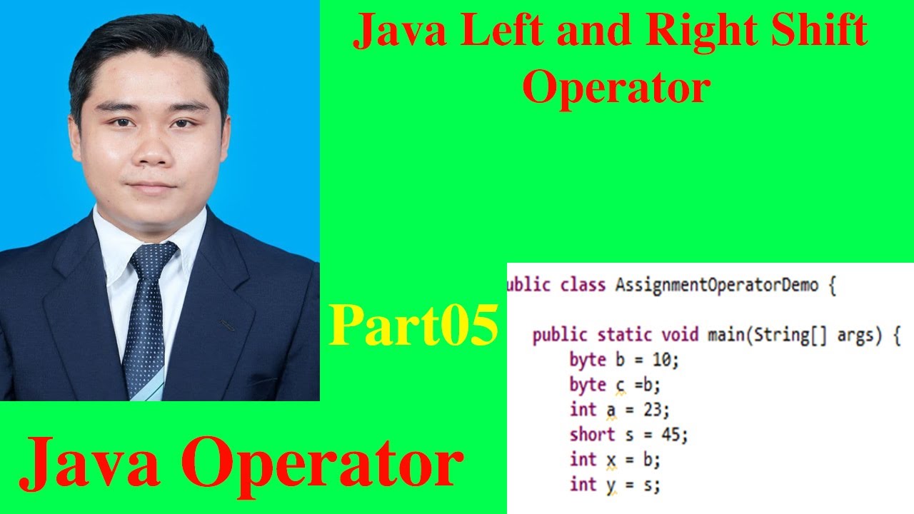Java Left And Right Shift Operator Youtube