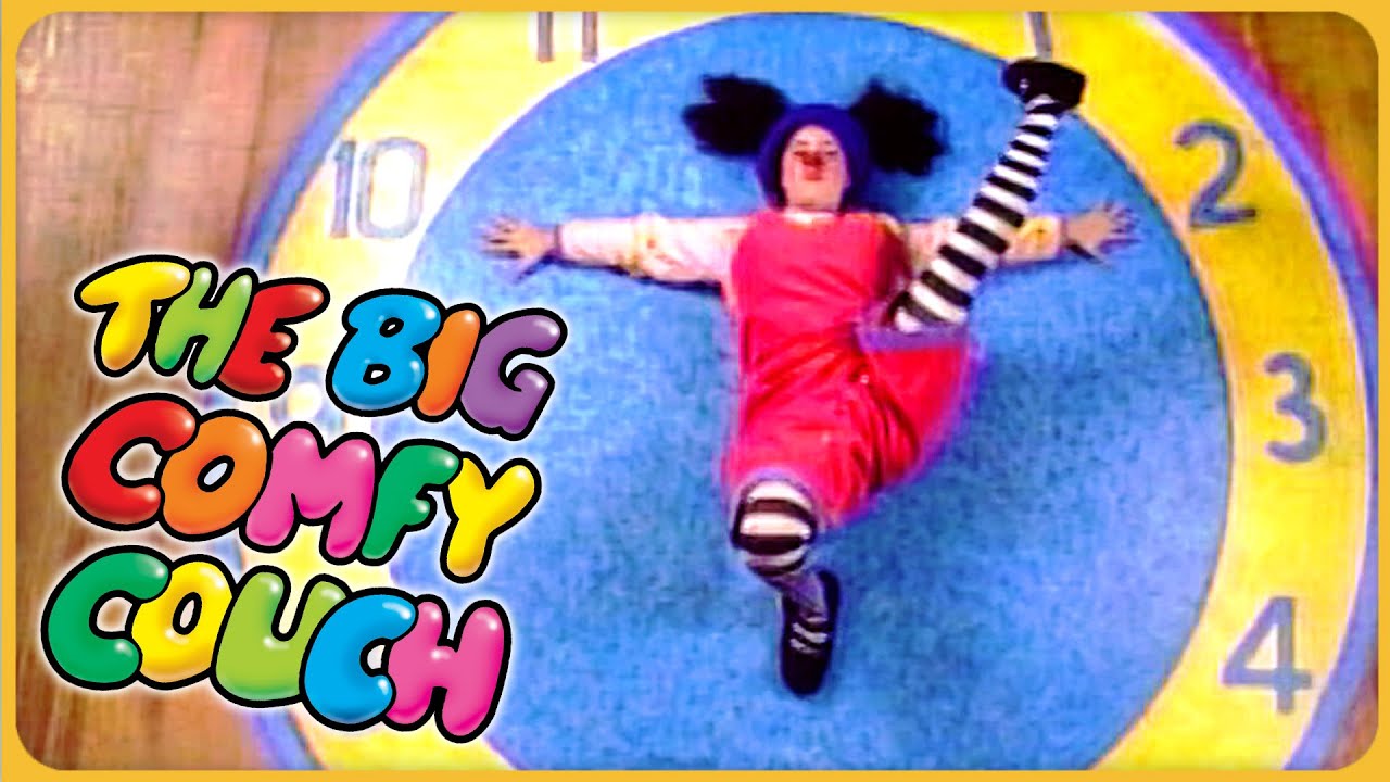 The Big Comfy Couch Clock Rug Stretch Youtube