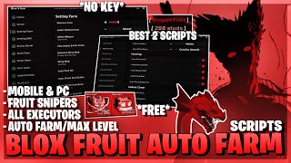 Blox Fruits Script No Key Auto Farm Fruit Sniper Auto Boss Hop Fruit
