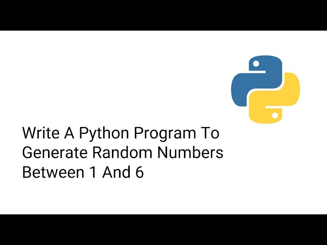 Python Program To Generate Random Numbers Python Revision And