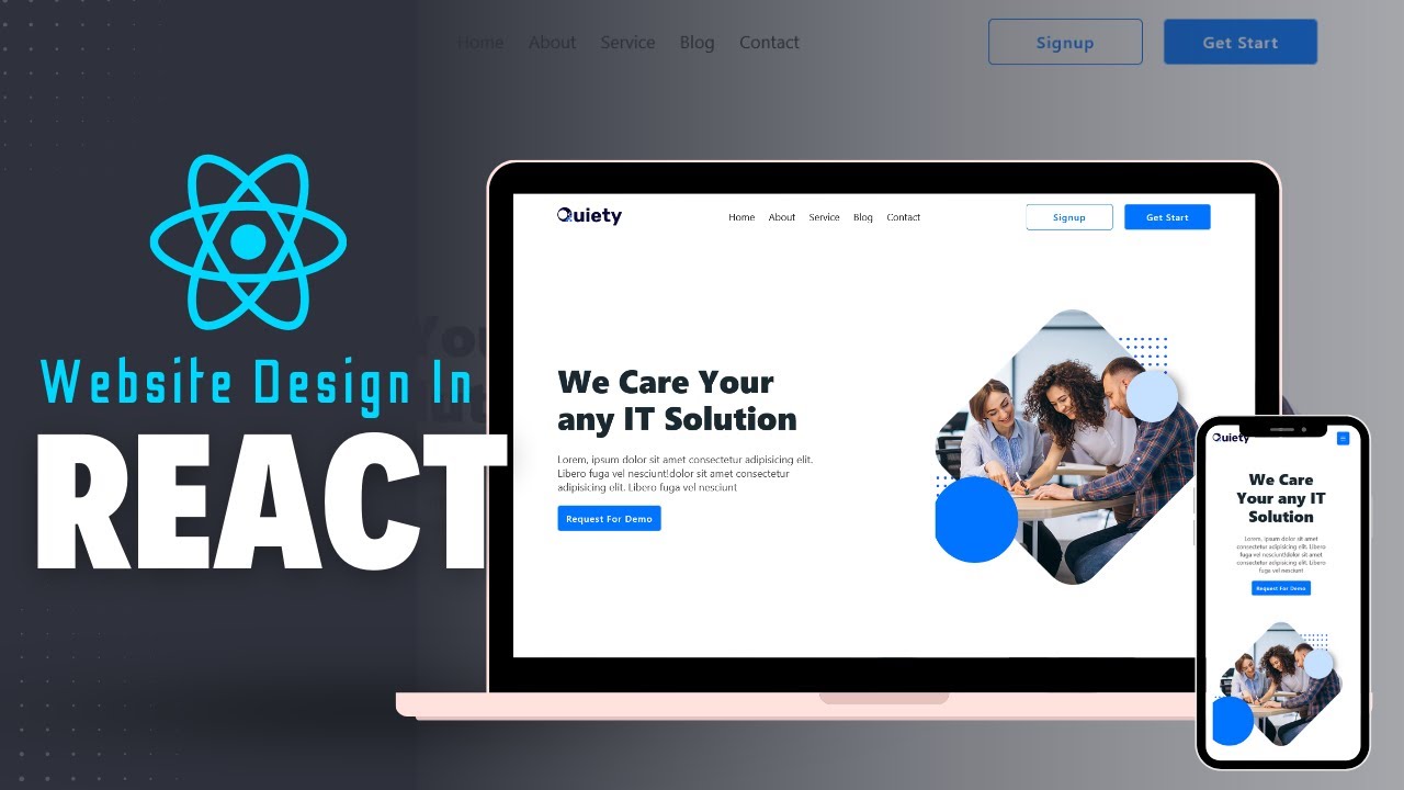 How To Design A Responsive Website Using React Js React Js Project