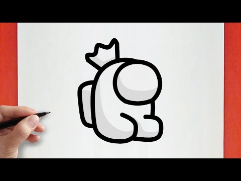 How To Draw Among Us Mini Crewmate Sitting Dibujos De Among Us Youtube