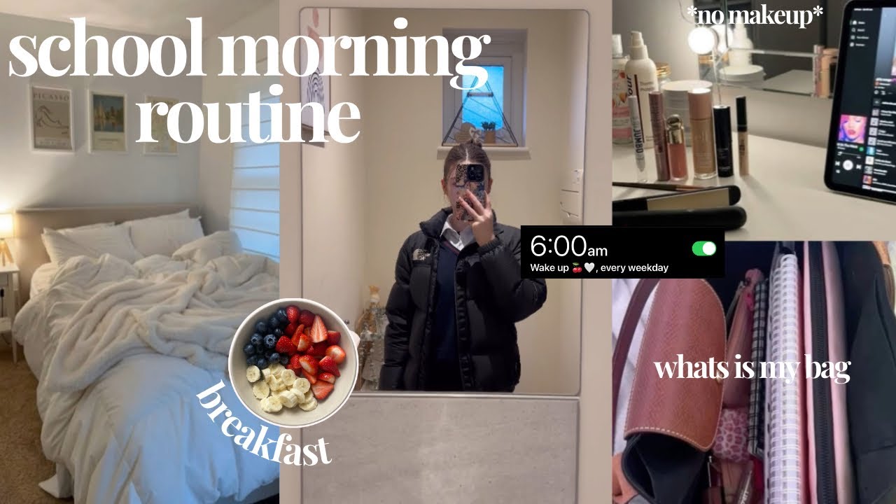 Realistic School Morning Routine Real Youtube