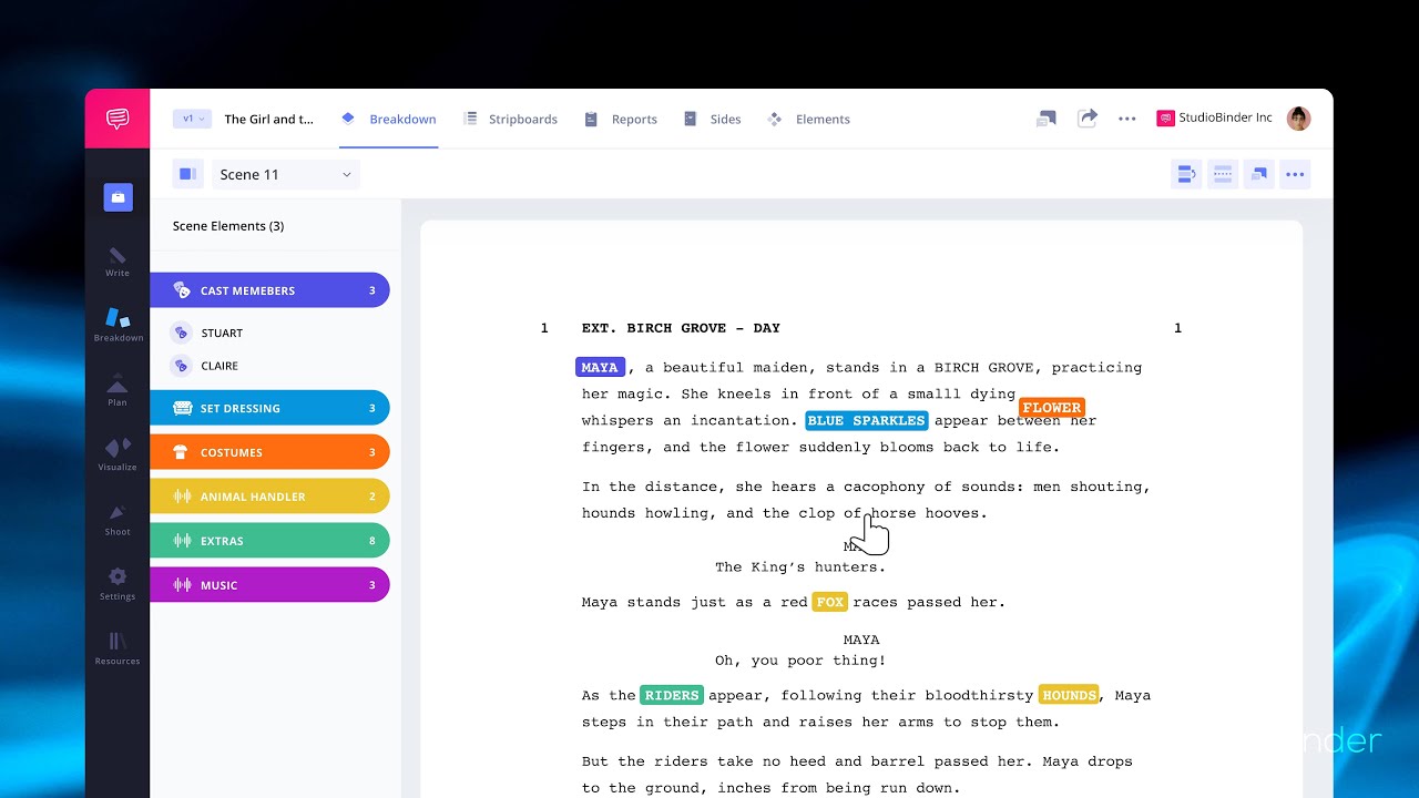 Getting Started With A Script Breakdown Script Breakdown Tutorial