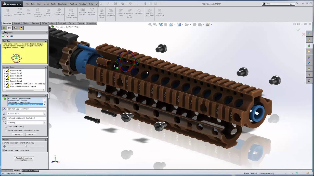 Solidworks Explode View Animation Video Youtube