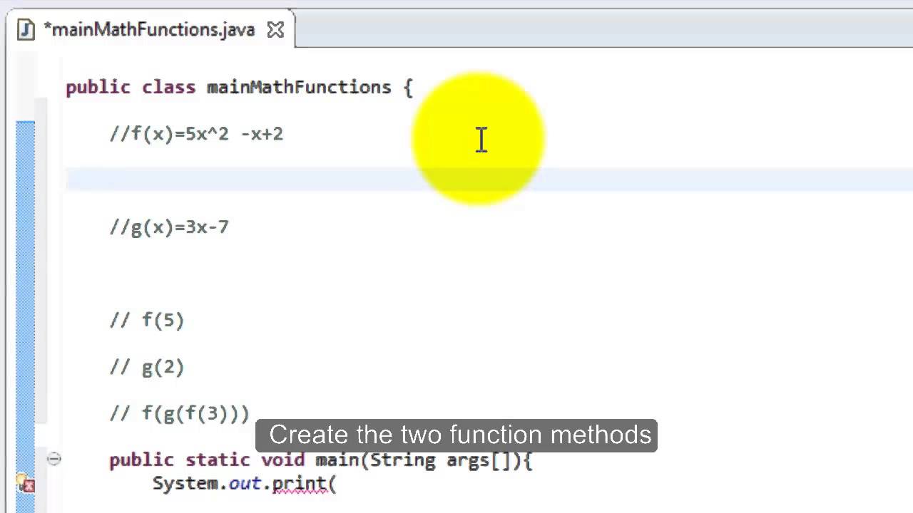 Solving Math Functions With Java Youtube