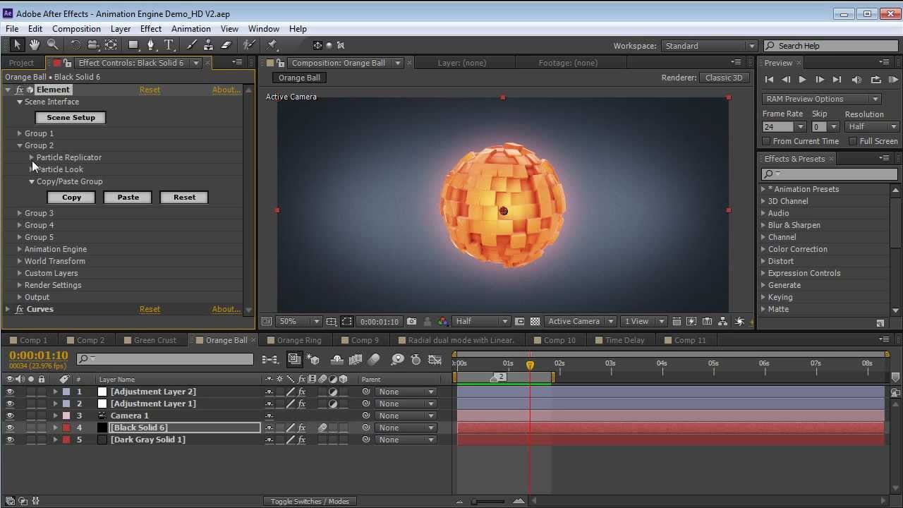 Animating In Element 3d Youtube