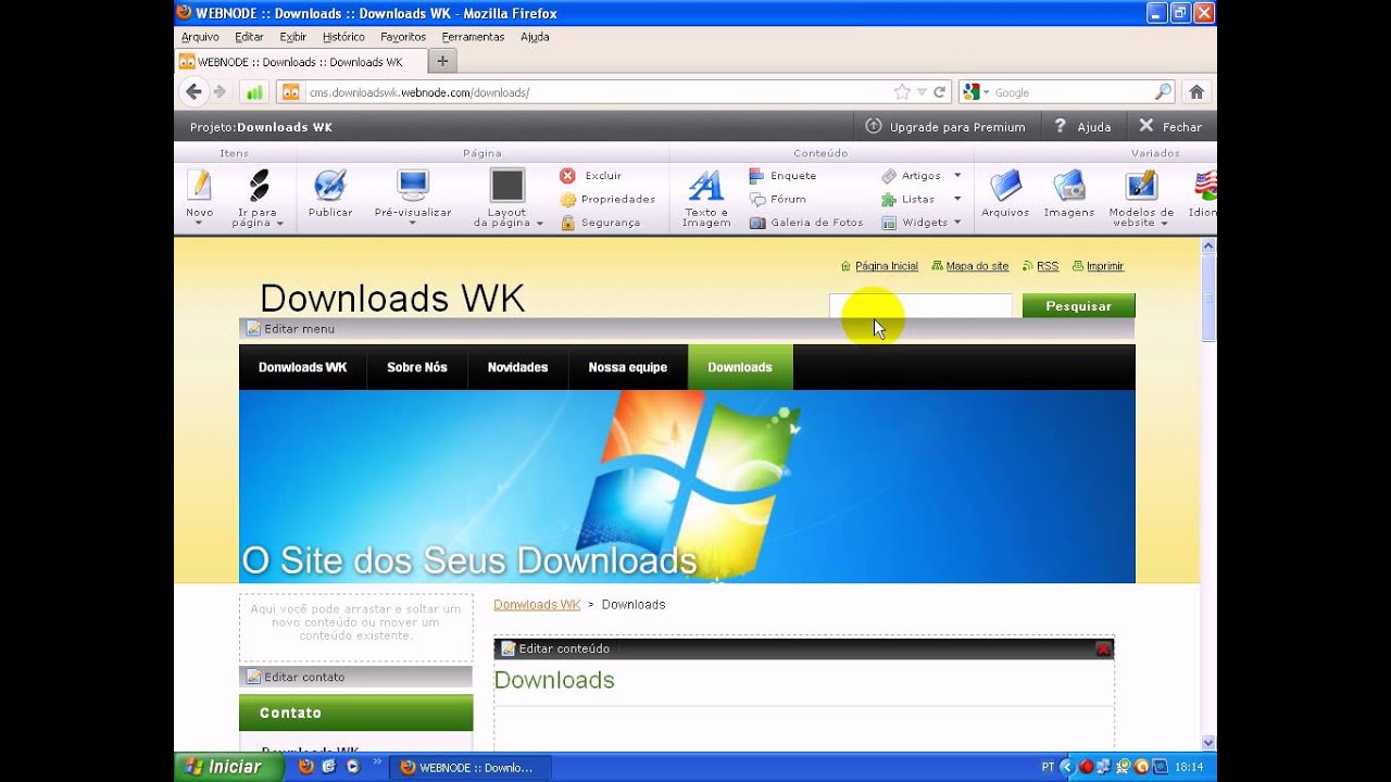 Como Editar Meu Site Webnode Youtube