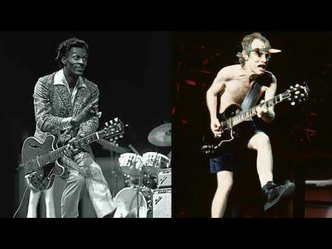 Duck Walk Chuck Berry Vs Angus Young Youtube