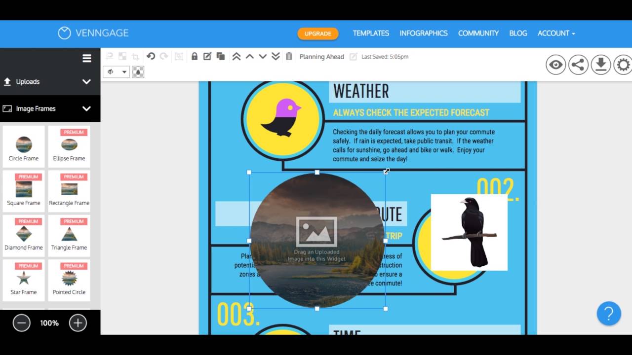 How To Make An Infographic With Venngage Tutorial 2016 Youtube