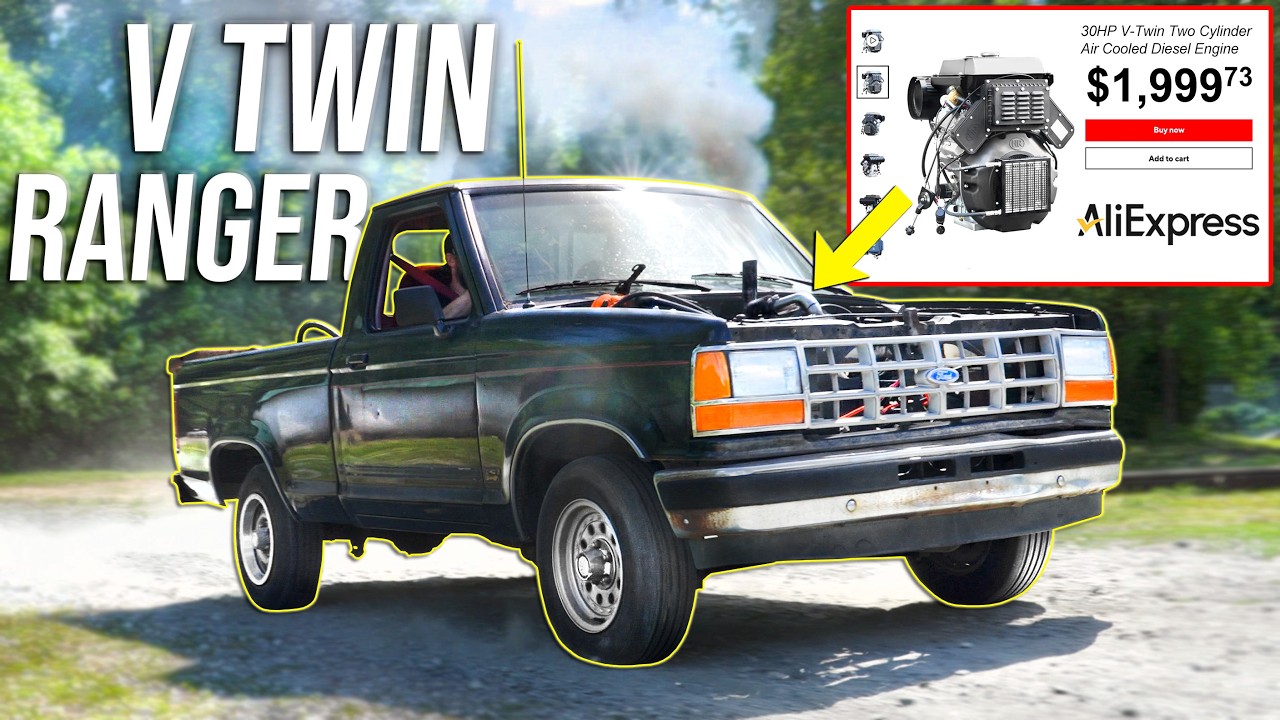 We Installed A 1 3l Diesel Engine From China Into A Ford Ranger Youtube