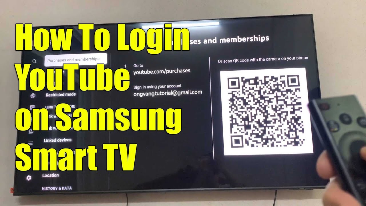 How To Login Youtube On Samsung Smart Tv Youtube