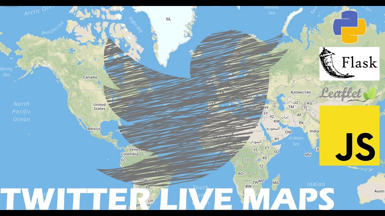 Twitter Visualization Display Tweets On A Map In Real Time Youtube