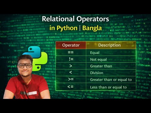 Relational Operators In Python Bangla Youtube