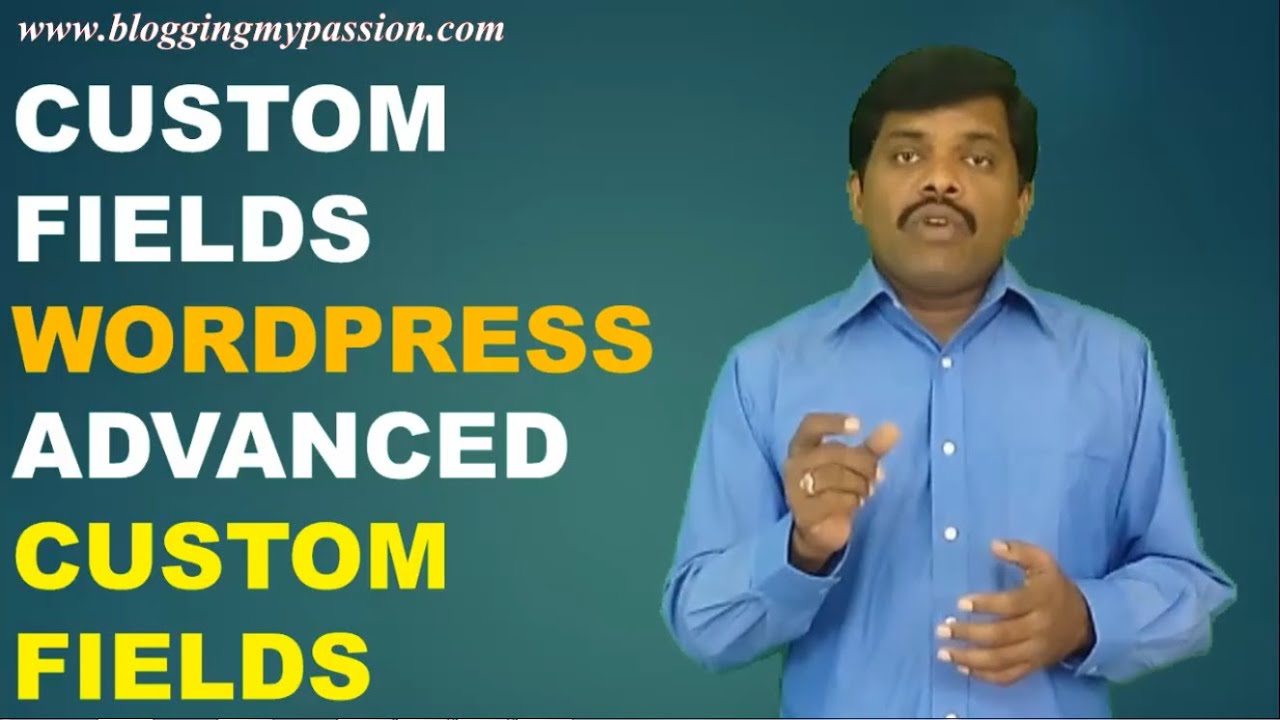 Custom Fields Wordpress Advanced Custom Fields Wordpress Youtube