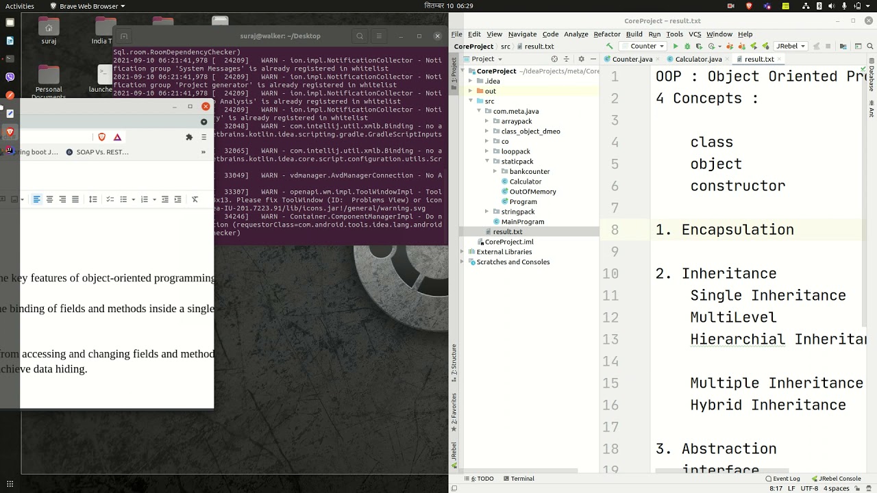 Encapsulation Java Object Oriented Programming Bank Account Program