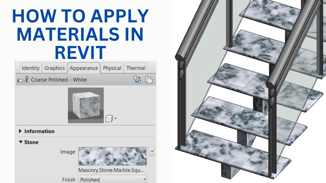 How To Apply Materials In Revit How To Create New Materials Youtube