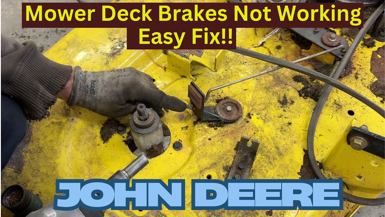 Mower Blade Brakes Not Working On Your John Deere 42 How To Fix