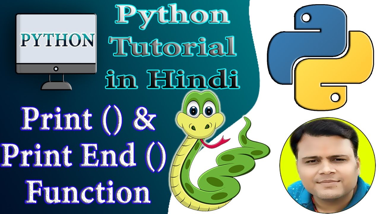 Part 4 Print And Print End Function In Python Python Tutorial In