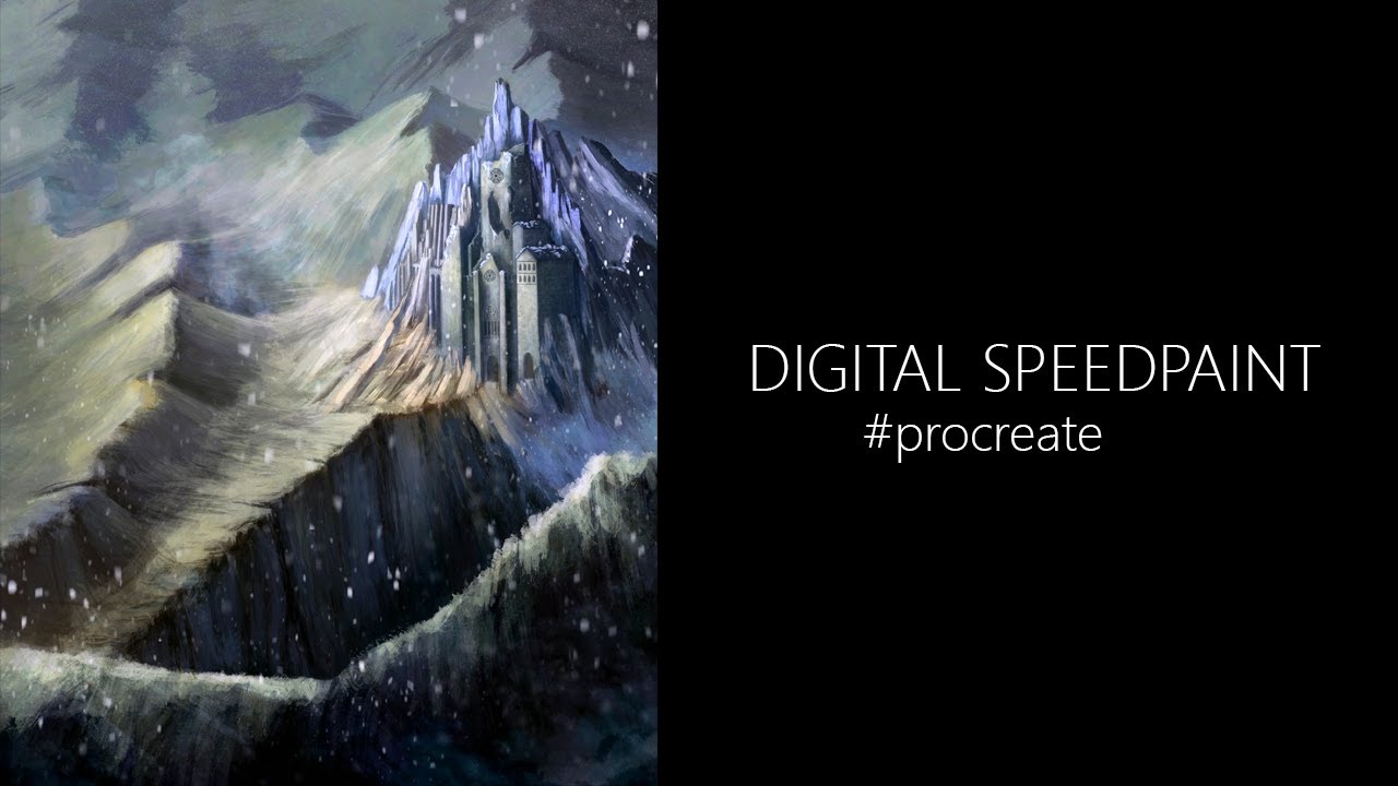 Procreate Digital Art Process Fantasy Landscape Timelapse Youtube