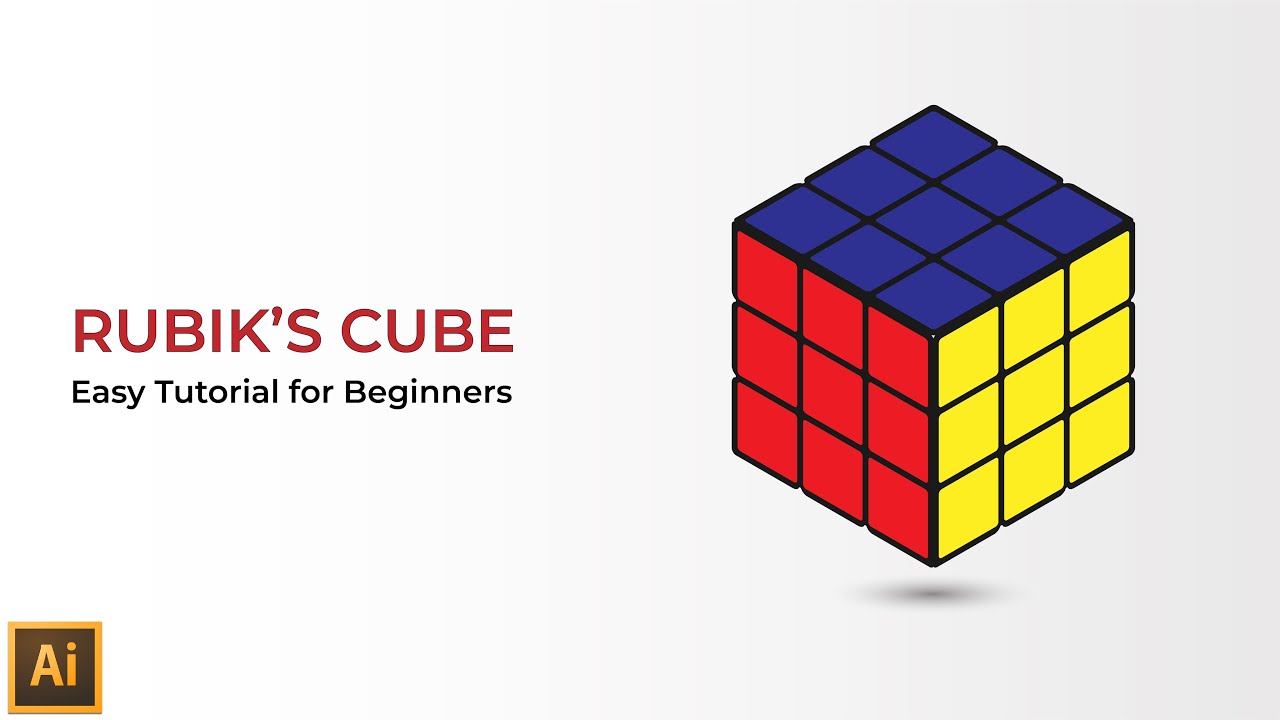 Isometric Rubik S Cube In Illustrator Isometric Illustrator Tutorial