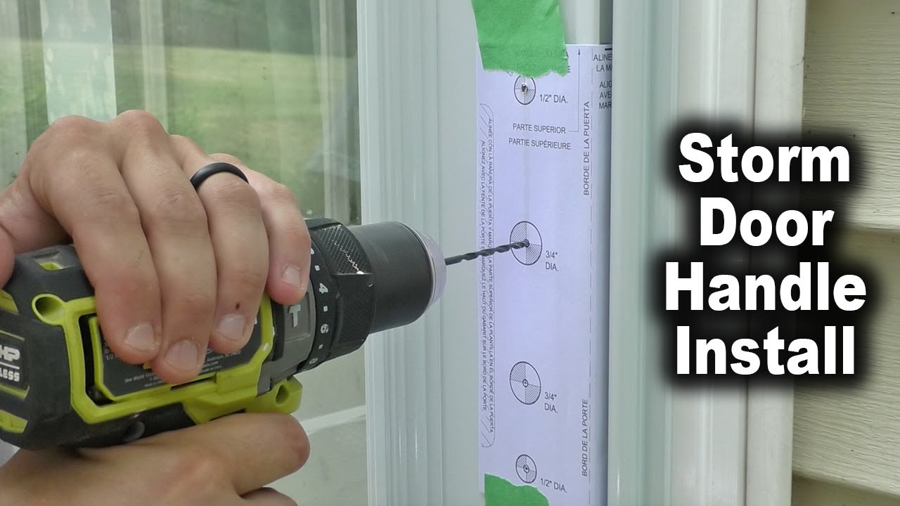 How To Install A Storm Door Handle Andersen Storm Door 400 Series