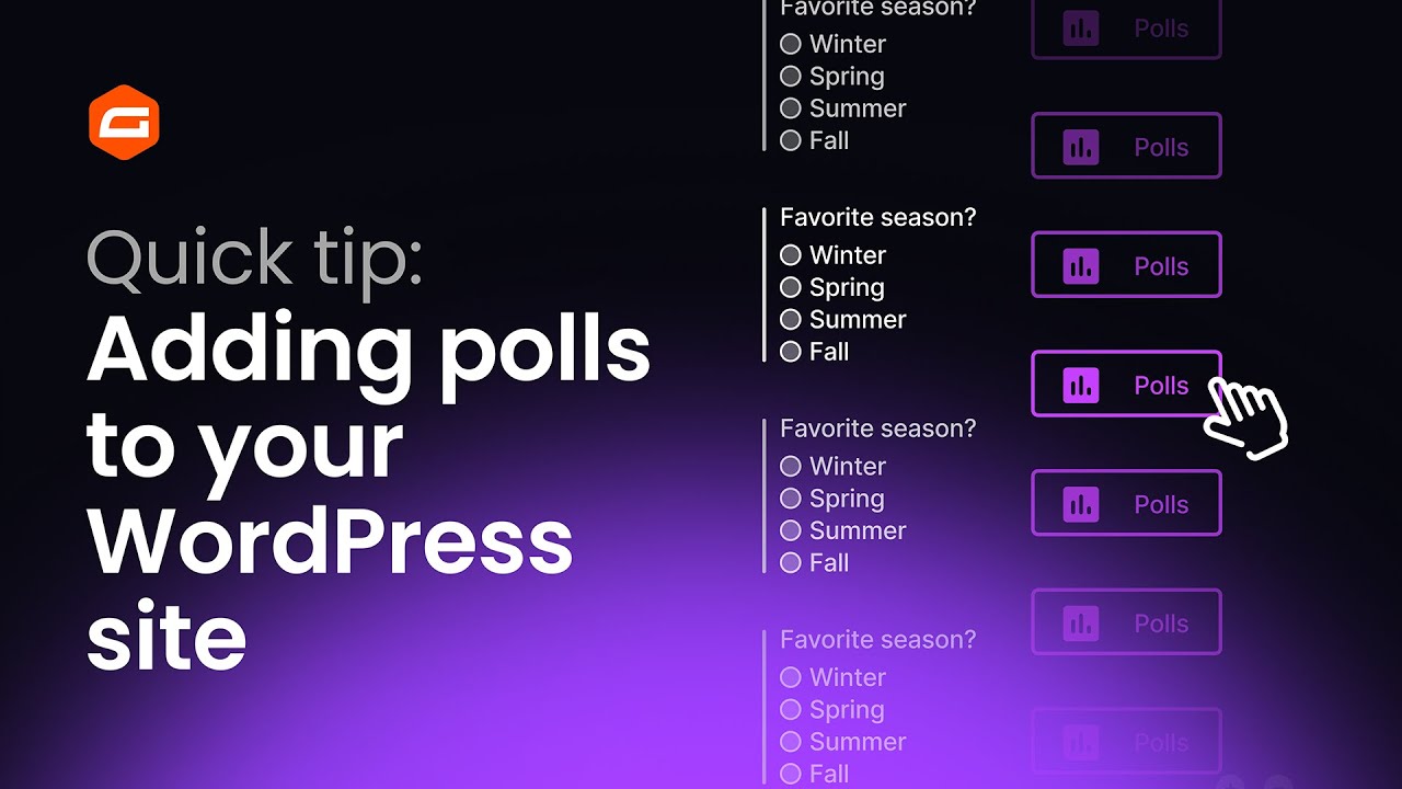 Adding Polls To Your Wordpress Site Gravity Forms Tutorial Youtube