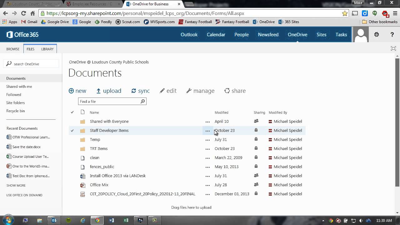 Syncing Onedrive Youtube