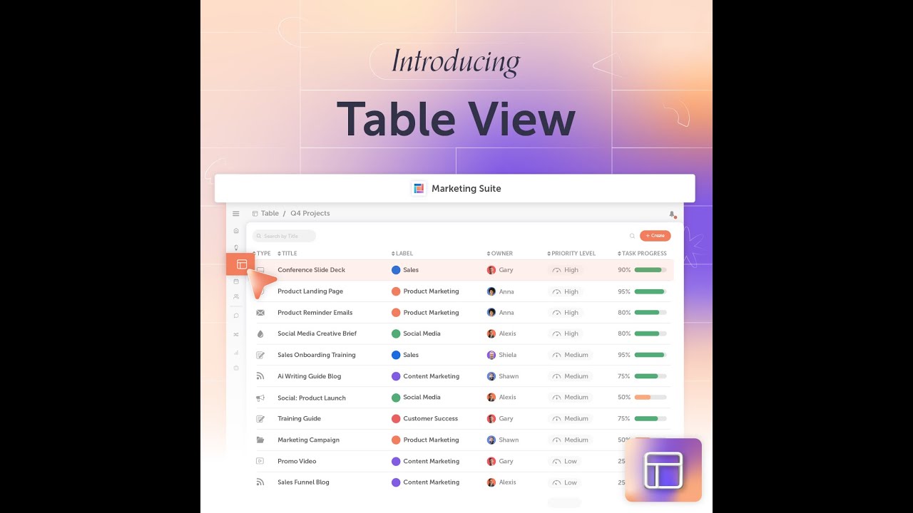 How To Use Table View To Organize Your Work Youtube