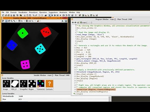 Hdevelop Tutorial 02 Variables Mvtec Halcon Youtube