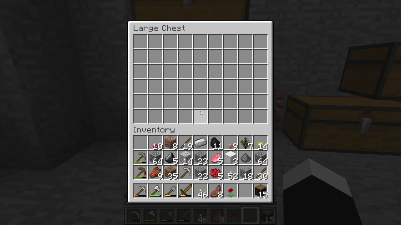 How To Make A Large Double Chest Minecraft Youtube