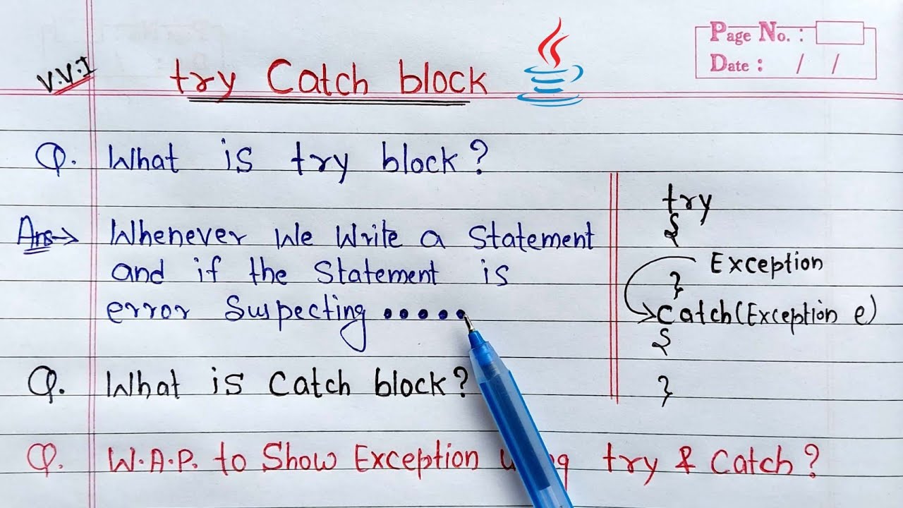 Try Catch Block In Java Numberformatexception Youtube