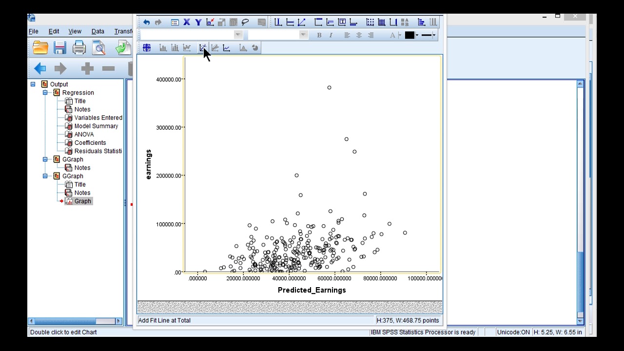 V14 21 Multiple Correlation Scatter Plot In Spss Youtube