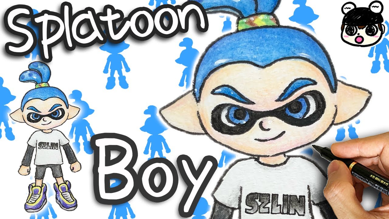 How To Draw Inkling Boy From Splatoon