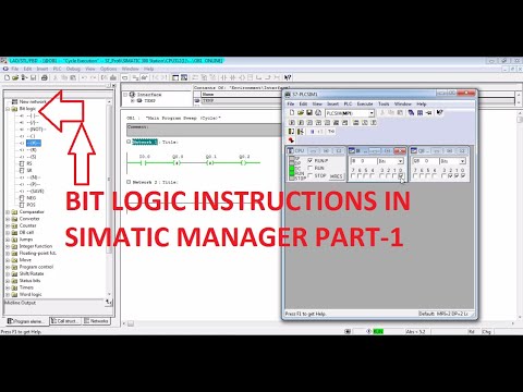 Bit Logic Instructions In Simatic Manager 5 6 Youtube