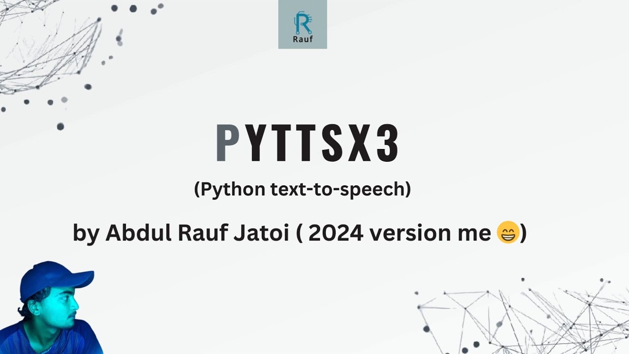 Intro To Pyttsx3 Python Text To Speech Youtube