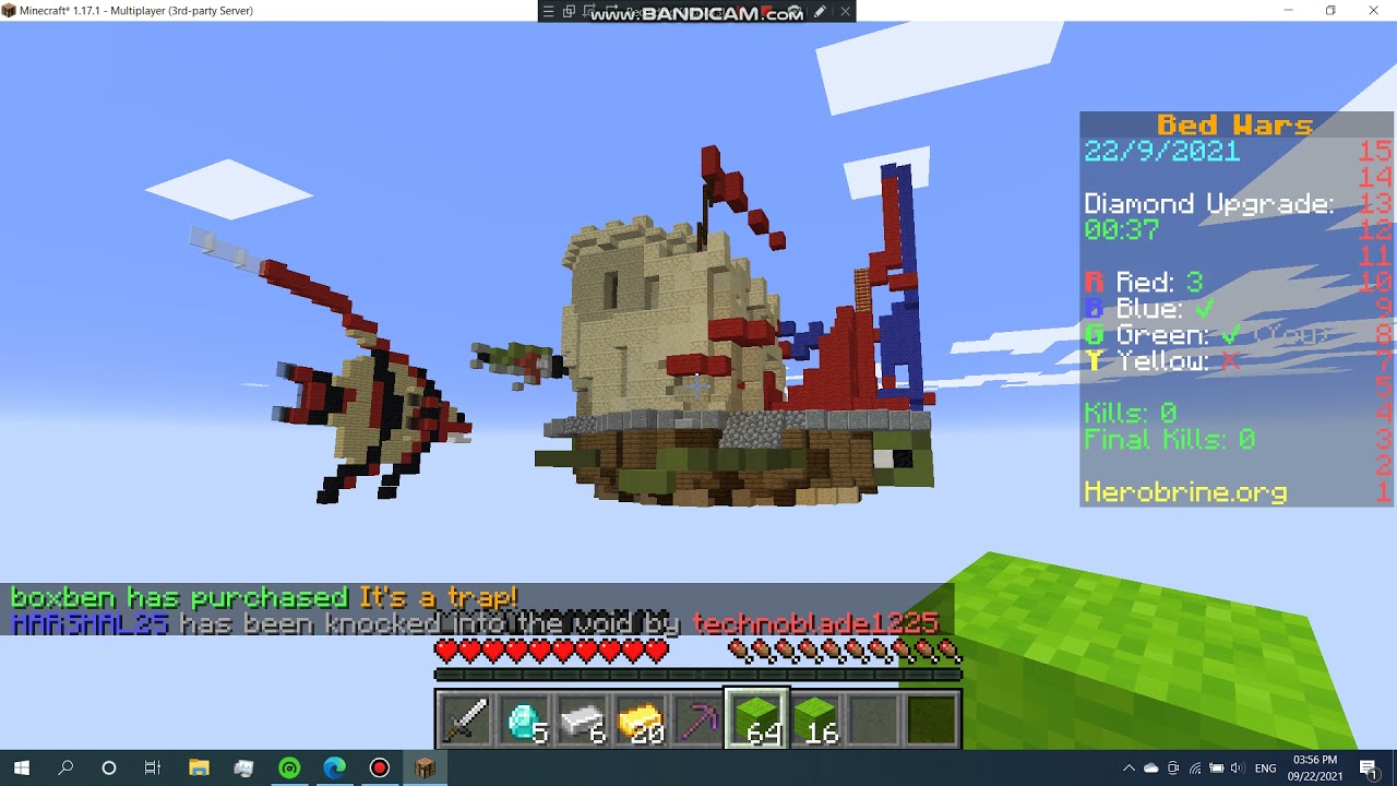 First Time Playing Minecraft Bedwars Youtube