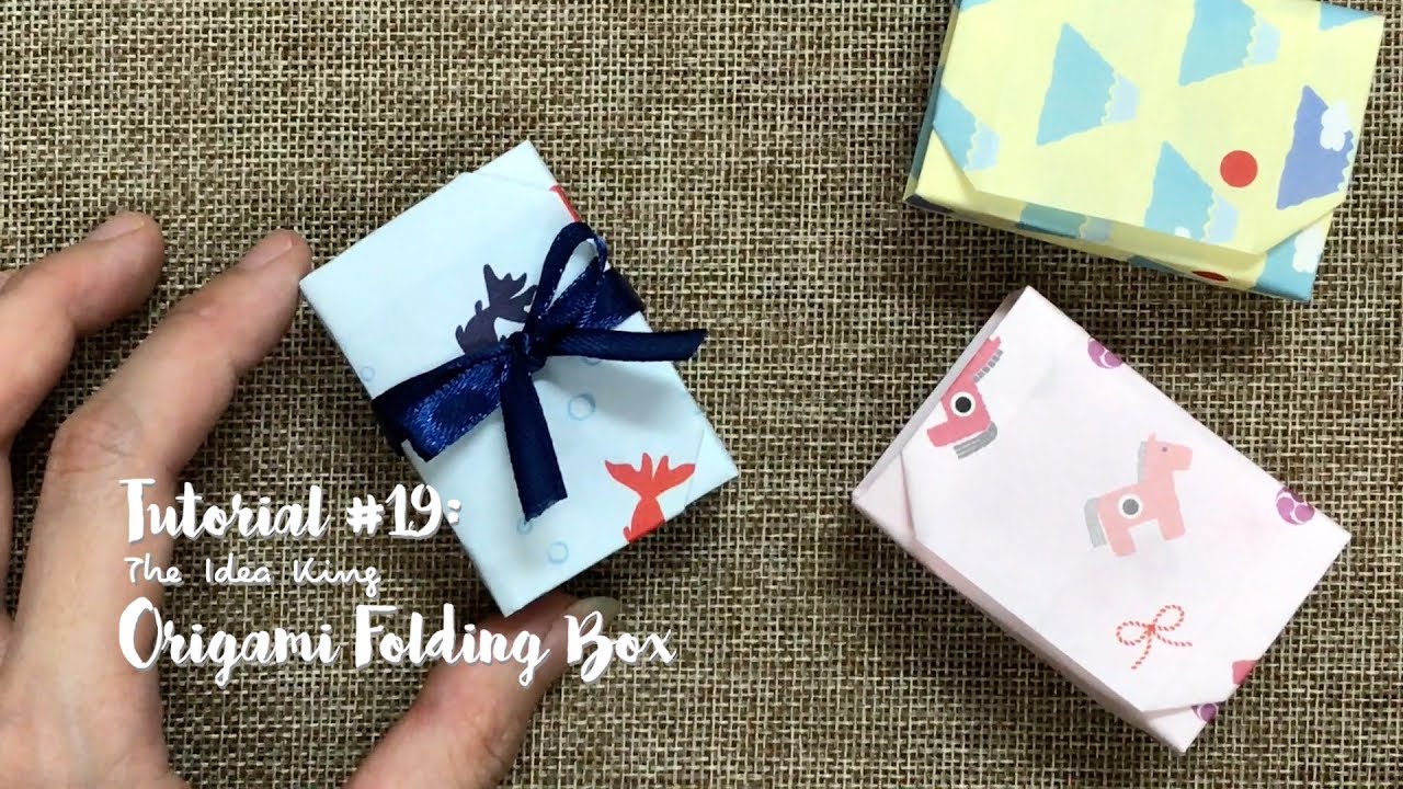 How To Make Origami Folding Box Step By Step The Idea King Tutorial