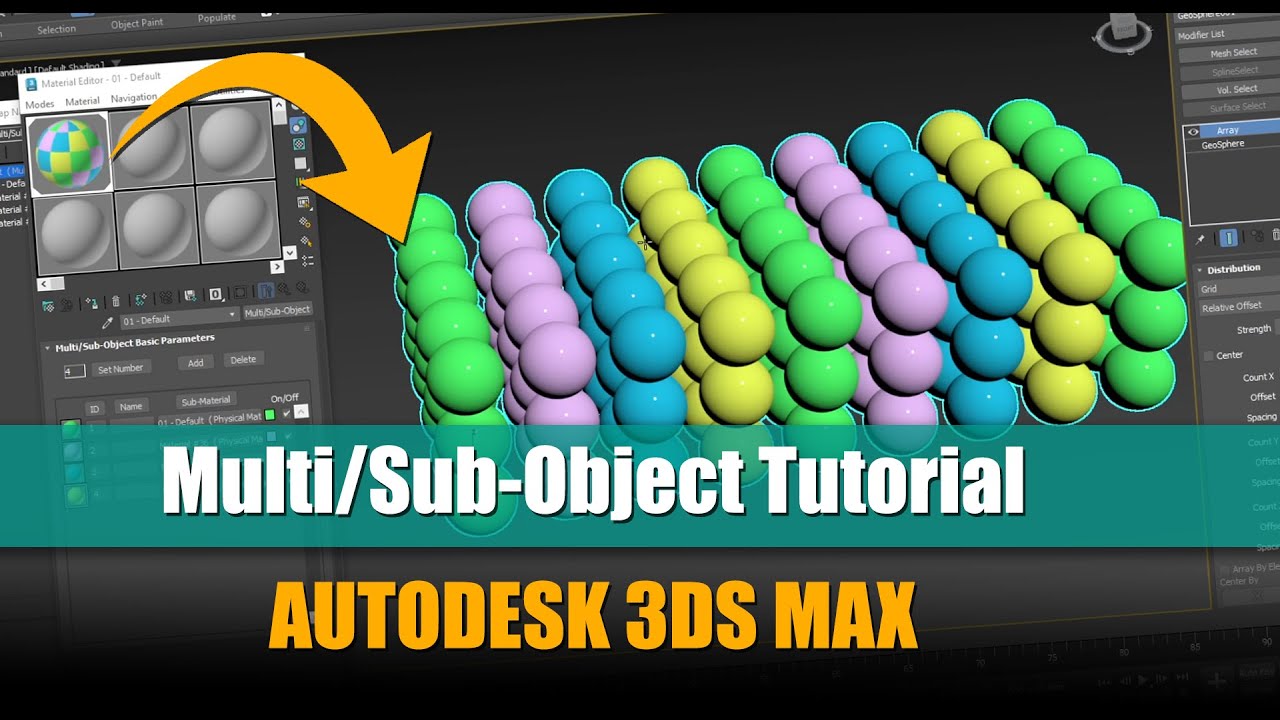 Mastering Autodesk 3ds Max A Beginner S Guide To Materials 06 Multi